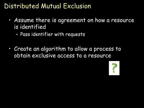 Mutual Exclusion Algorithmppt