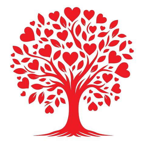 Page Tree Silhouette With Heart Images Free Download On Freepik