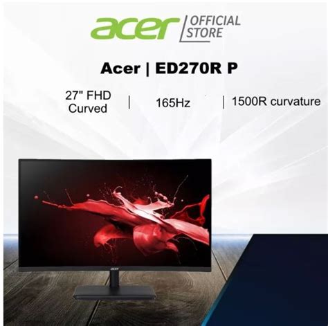 Acer Full Hd P Hz Monitor Ed R P Computers Tech Parts Accessories Monitor