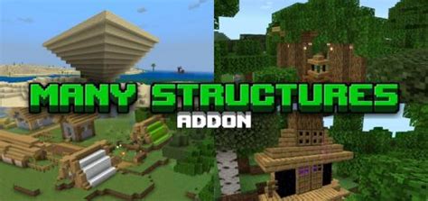 Many Structures Addon Mods Minecraft Bedrock