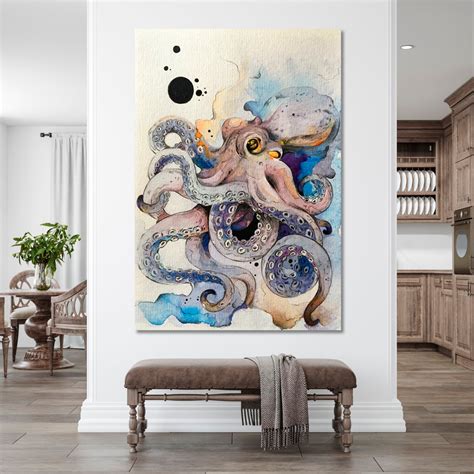 Abstract Octopus Art