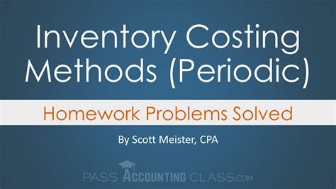 homework problems solved inventory costing methods periodic inventory