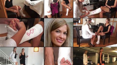 Benetta Term Slwc Trying On A Heel For The Party And Cast Foot Massage Before Gimping Out Long