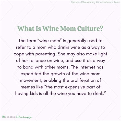 What Is Mommy Wine Culture