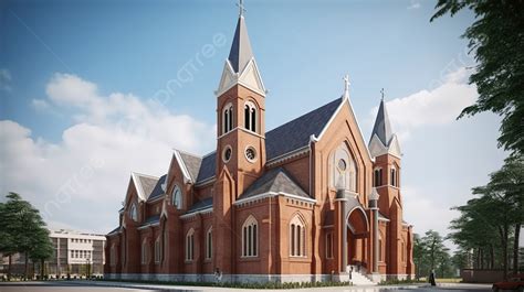 건축 건물 디자인의 교회 외관 놀라운 3d 렌더링 성당 교회 건물 고대 도시 배경 일러스트 및 사진 무료 다운로드 Pngtree