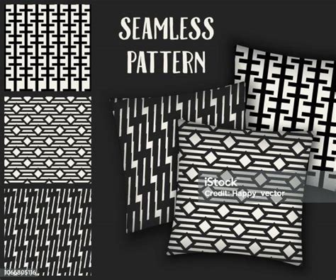 추상 개념 벡터 흑백 기하학적 패턴입니다 흑인과 백인 최소한의 배경입니다 창의적인 그림 템플릿입니다 완벽 하 게 현대적인 세련