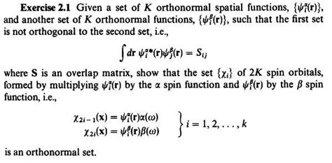 Solved Exercise 2 1 Given A Set Of K Orthonormal Spatial