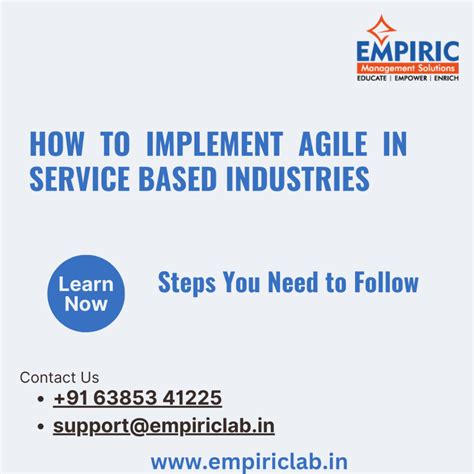 how to implement agile in service based industries empiric management