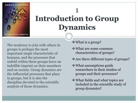Ppt 1 Introduction To Group Dynamics Powerpoint Presentation Free Download Id2407988