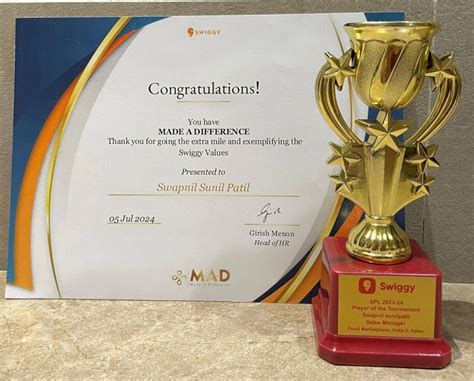 Swapnil Patil On Linkedin Swiggy Splawards 14 Comments