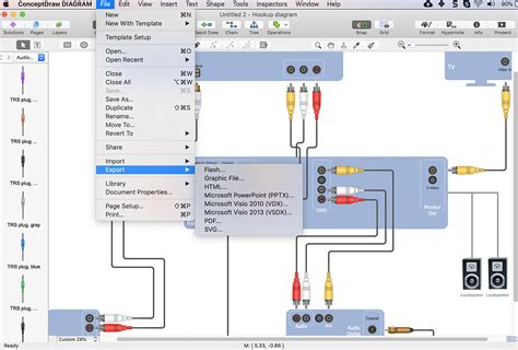 Making Hook Up Diagram ConceptDraw HelpDesk