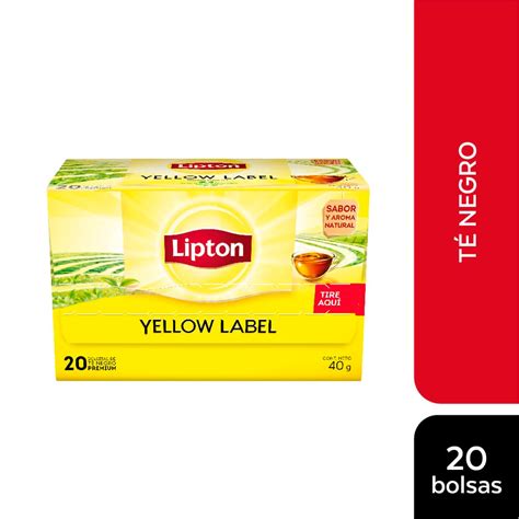 Té Negro Lipton Yellow Label 20un Wong