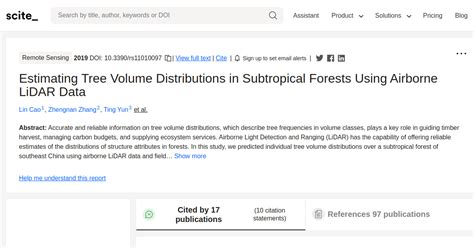 Estimating Tree Volume Distributions In Subtropical Forests Using