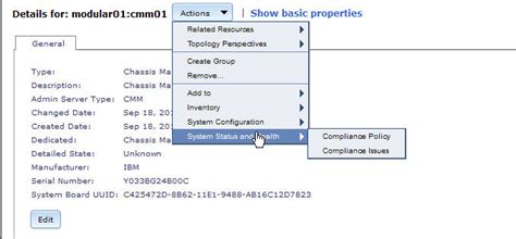 Using The Chassis Manager To Manage A Chassis IBM Flex System Manager Management Software