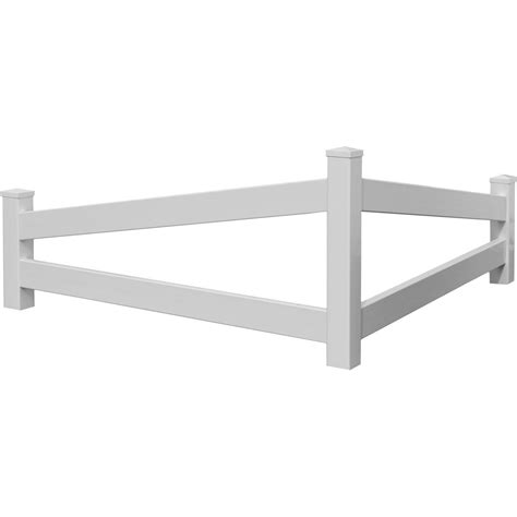 Vita Va20236 60 Inch L X 60 Inch W X 30 Inch H Split Rail Vinyl Corner