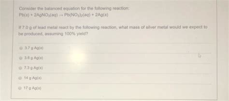 Solved The Balanced Equation For The Detonation Of