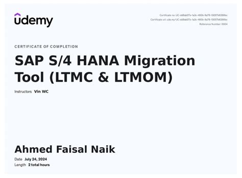 ahmed faisal naik on linkedin successfully completed sap s 4 hana