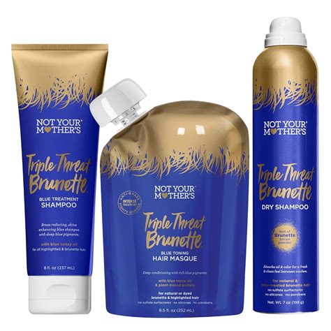 Not Your Mothers Triple Threat Brunette Collection Toning Shampoo Hair Masque