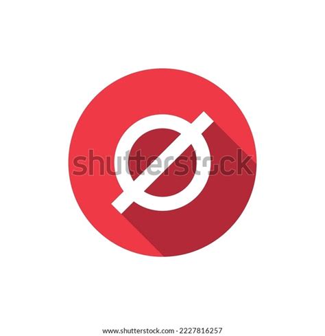 Null Sign Empty Set Symbol Flat Stock Vector Royalty Free Shutterstock