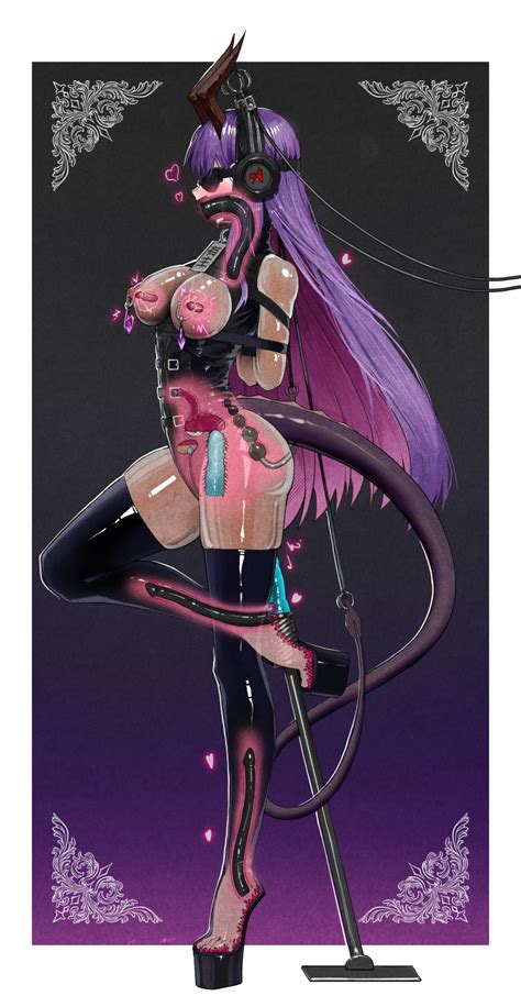 Elegia Original Absurdres Highres 1girl Anal Anal Hook Anal Object Insertion Arms Behind