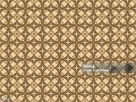Batik Pattern Traditional Indonesia Motif Java Culture Backdrop