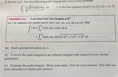 solved use the following path integral and curve in this