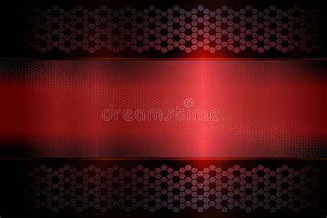 Red Dark Abstract Geometric Design With Mesh Grid Stock Vector Illustration Of Brochure