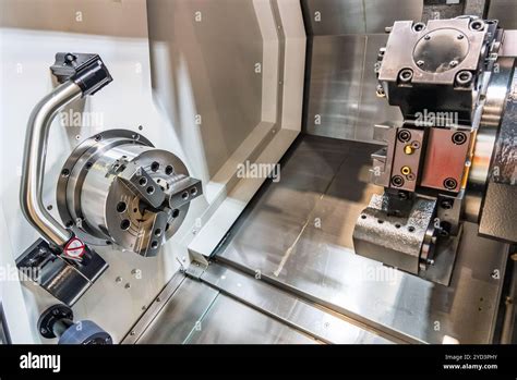 Cnc Machine The Cnc Lathe Machine Or Turning Machine Turning Numerical Control Machine With