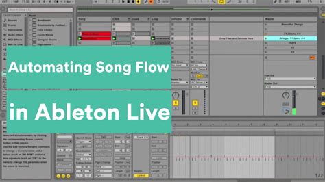How To Automate Your Song Flow In Ableton Live Youtube