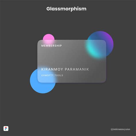 Glassmorphism UI Card Design On Behance