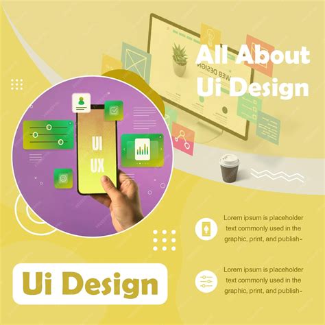 Premium Vector Ui Design For Smartphone Elements Collection Representations Of User Experience