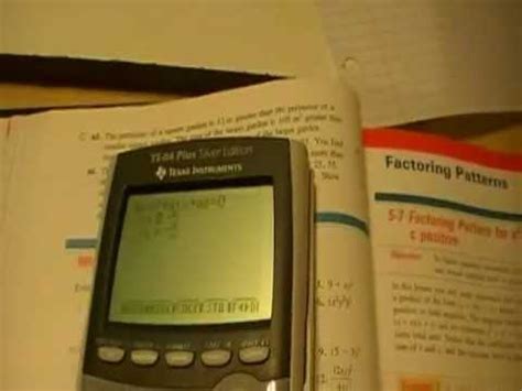 How To Factor Polynomials On The TI 84 Or TI 83 YouTube