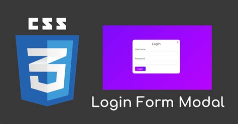 Login Form Modal Css Geekboots