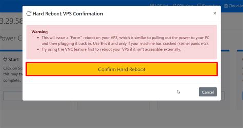 Hard Reboot Option Now Available The CrownCloud Blog