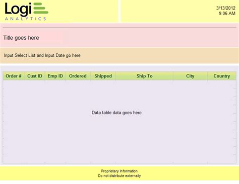 Design A Logi Report Logi Analytics