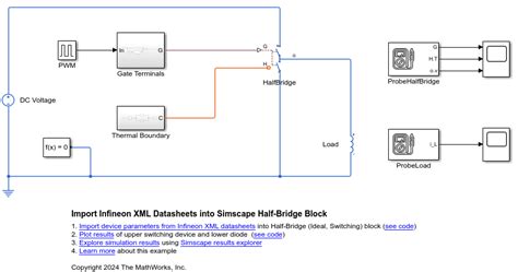 Import Infineon Xml Datasheets Into Simscape Half Bridge Block Matlab
