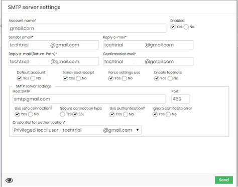 Smtp Gmail Configuration For Sending By Senhasegura Pam Core Segura