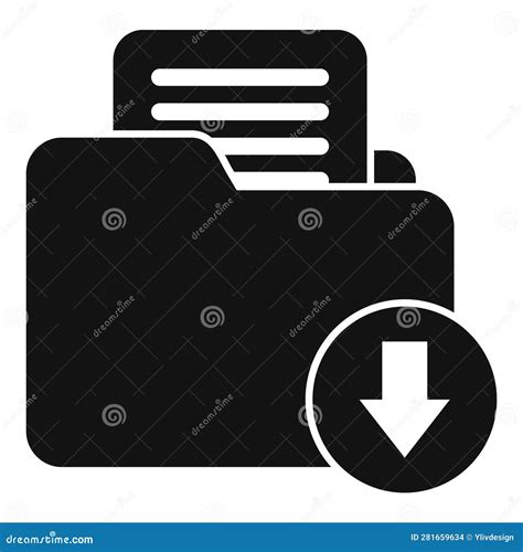 Backup Folder Icon Simple Vector Data Storage Stock Vector