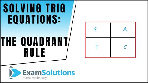 Solving Trig Equations Examsolutions Tessshebaylo