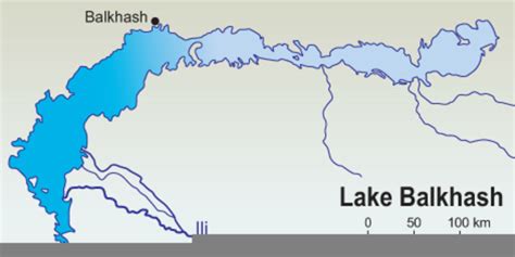 Lake Balkhash Map Free Images At Vector Clip Art Online