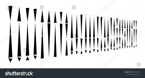 Perspective 3d Dashed Irregular Lines Segment Stock Vector Royalty Free 1667364019 Shutterstock