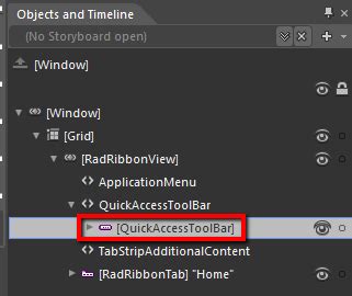 WPF RibbonView Styling The QuickAccessToolbar Telerik UI For WPF