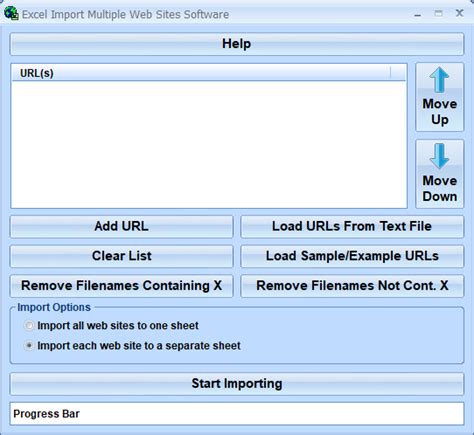 Excel Import Multiple Web Sites Software Excel Import Multiple Web Sites Software