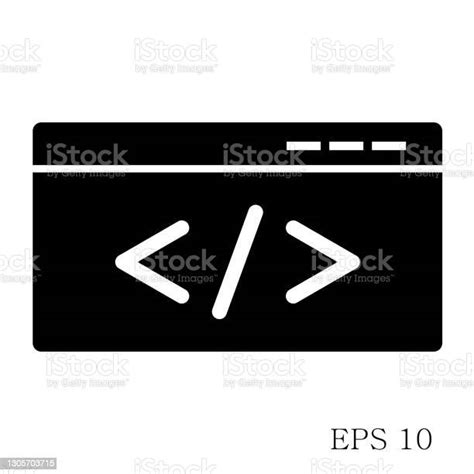 회색 배경에 고립 된 트렌디 한 플랫 스타일의 코드 아이콘 웹 사이트 디자인 로고 앱 Ui에 대한 코드 기호입니다 벡터 일러스트레이션 Eps10 0명에 대한 스톡 벡터 아트