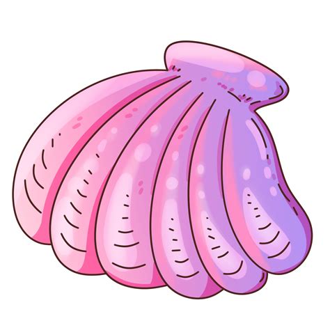 Seashell Cartoon Clipart For Free