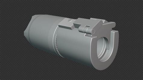 3d Model Rotex 5 Supressor Vr Ar Low Poly Cgtrader