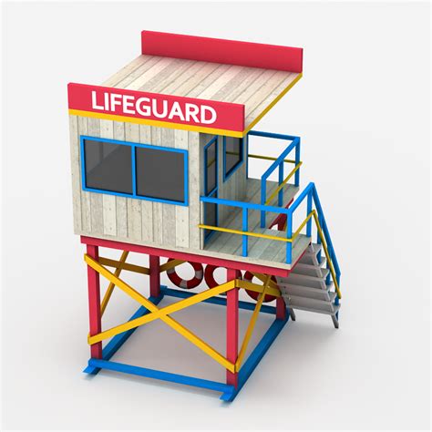 3d Lifeguard Tower