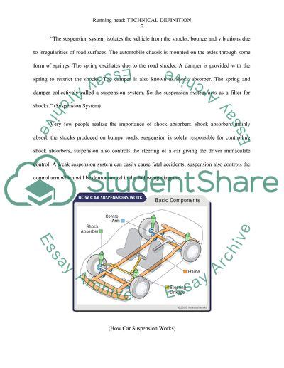 Technical Definition And Description Assignment