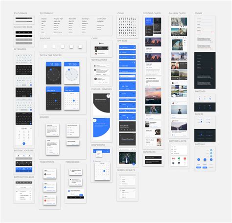 Dribbble Materialdesignuikit Screens By Adam Zielonko