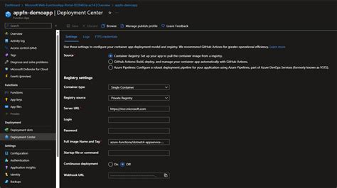 how use a custom container with my azure function microsoft qanda